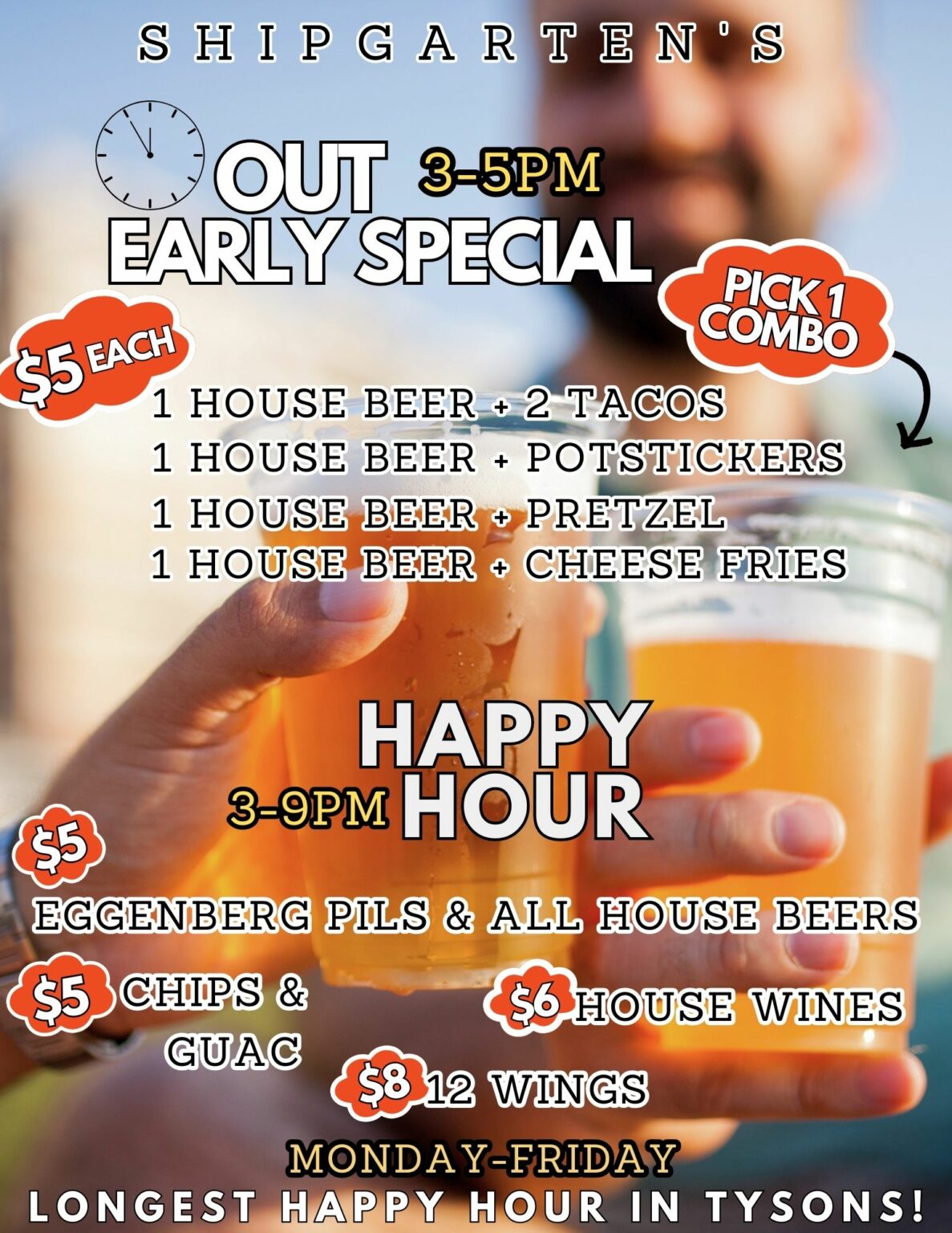 Weekly Specials on Happy Hour at Shipgarten - Shipgarten