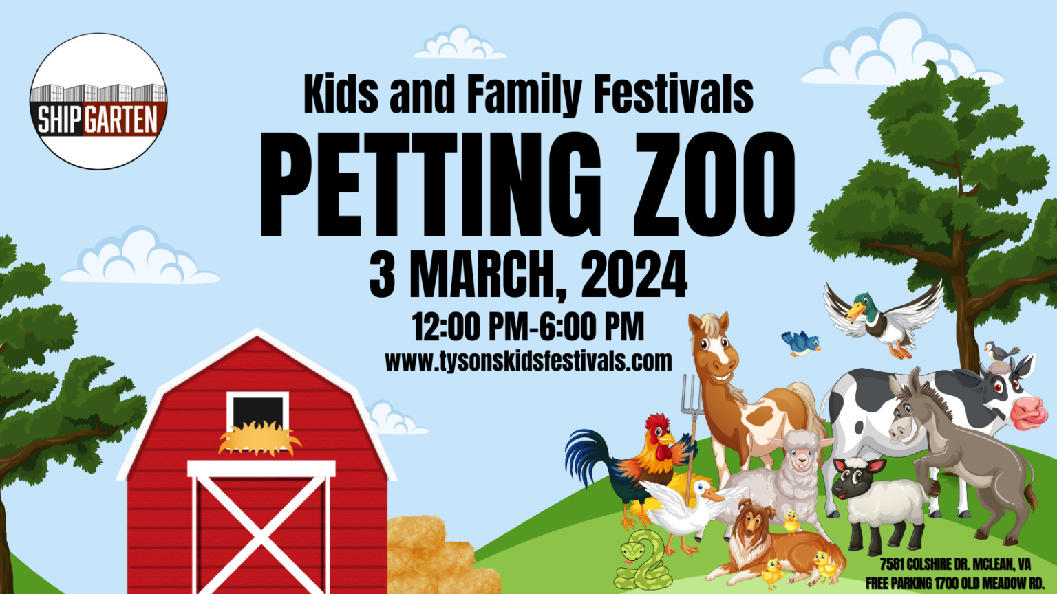 Petting Zoo Host Kids and Family Festival - Shipgarten